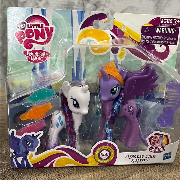 Hasbro | Toys | My Little Pony Crystal Princess Luna And Rarity Set ...